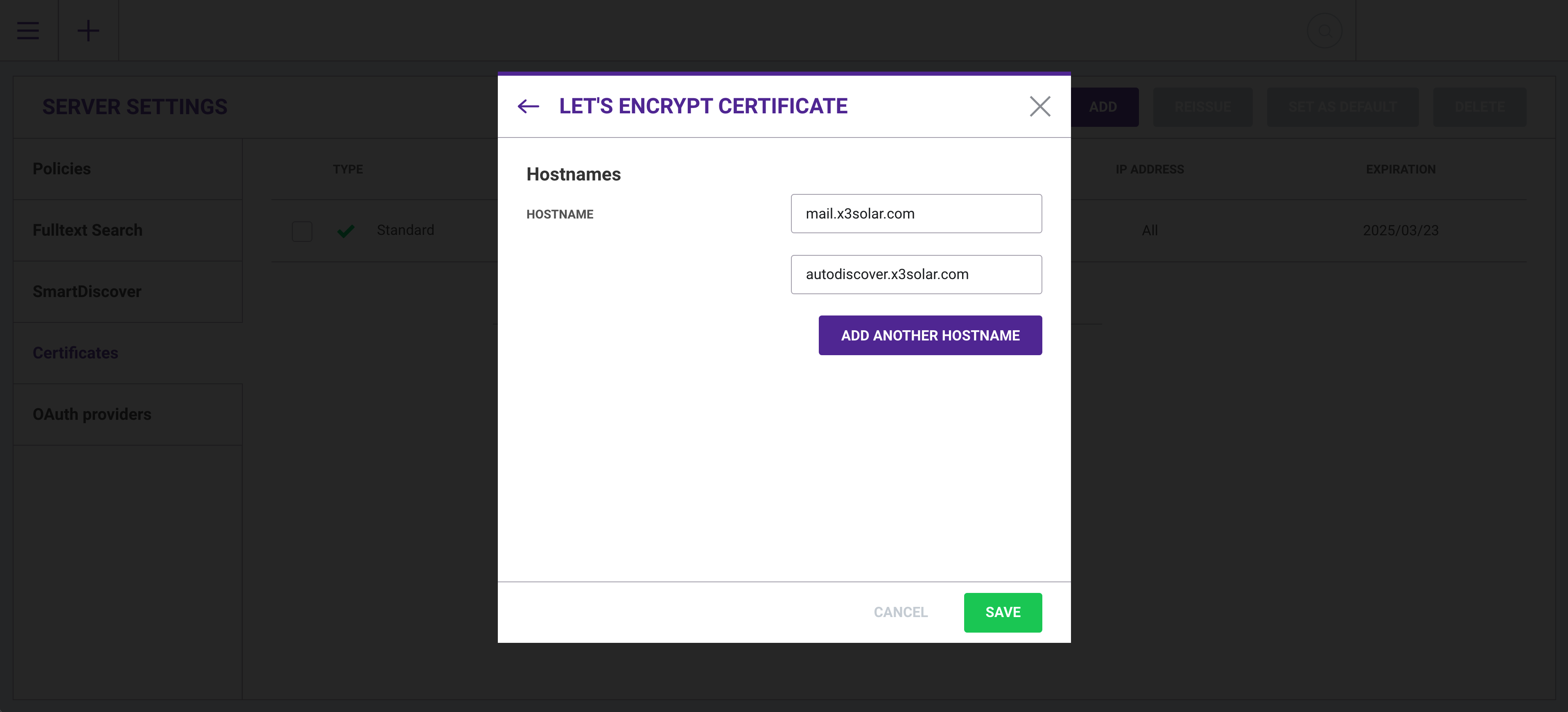 How to use Let's Encrypt certificate in IceWarp – IceWarp Help Center